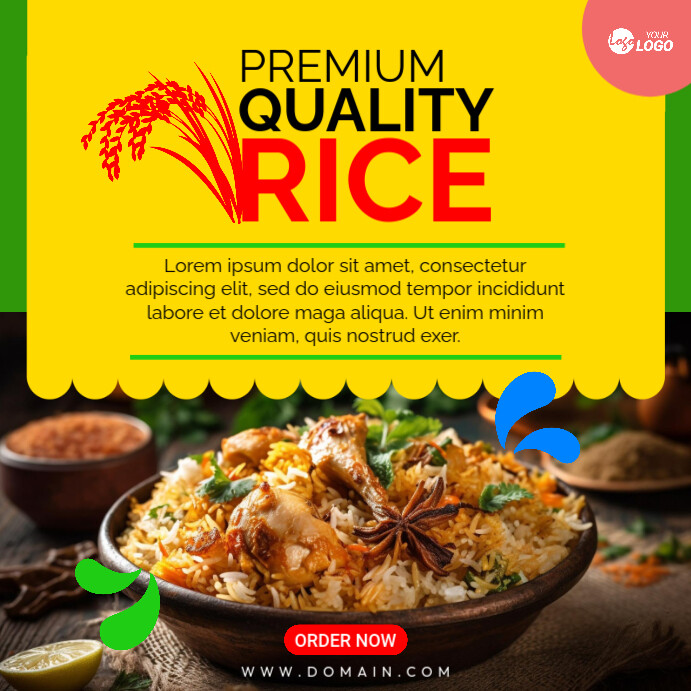 Rice Sale Social Media Post Template | PosterMyWall