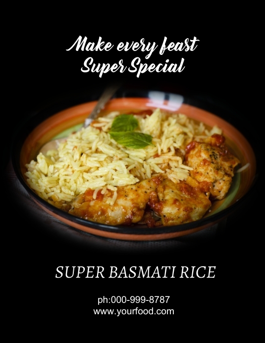 RICE TEMPLATE FLYER | PosterMyWall