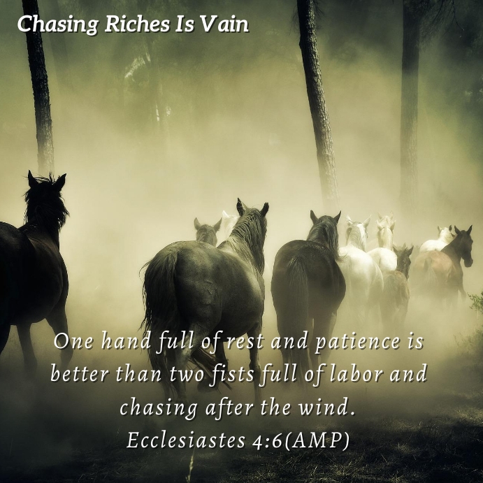 Riches Is Vain Inspirational Template | PosterMyWall