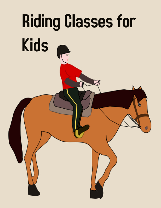 riding classes, horse riding Template | PosterMyWall