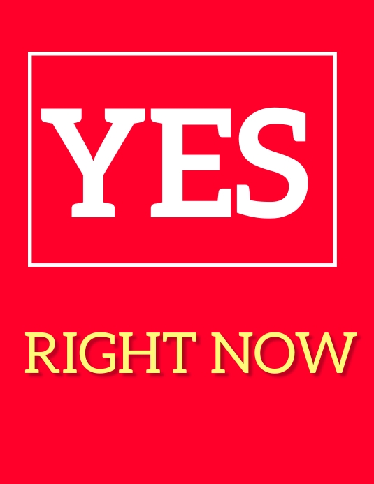 Right Now Template | PosterMyWall