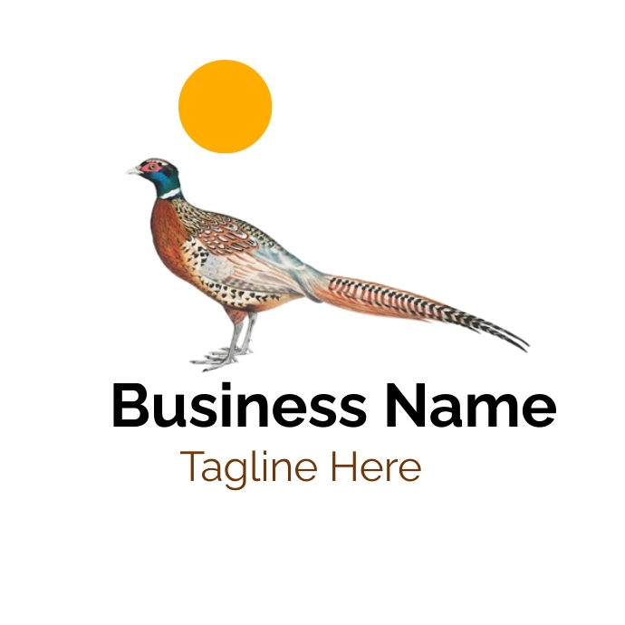Ring-necked Pheasant logo Template | PosterMyWall