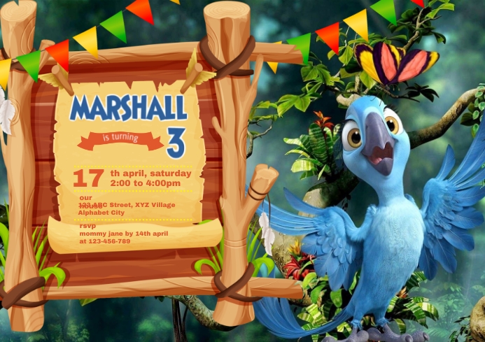 Rio Birthday Invitation Template | PosterMyWall