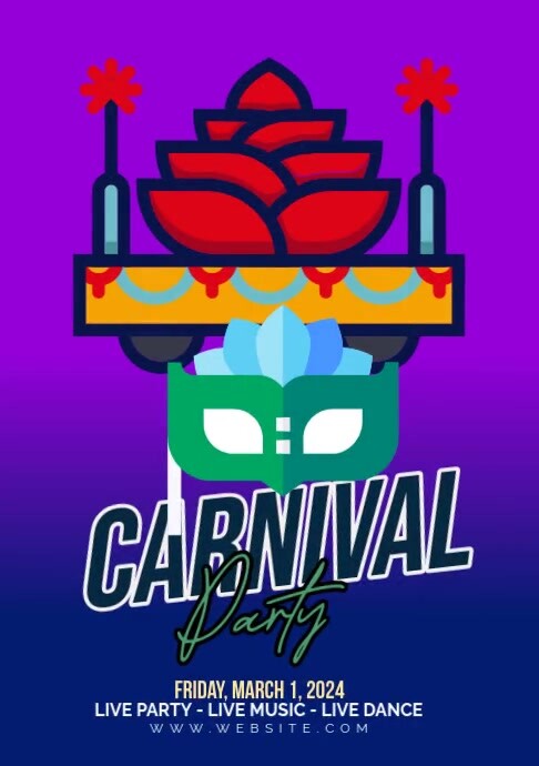 Rio Carnaval festal Template | PosterMyWall