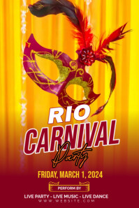 Rio Carnaval festal Template | PosterMyWall