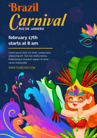 RIO CARNIVAL PARTY Template | PosterMyWall