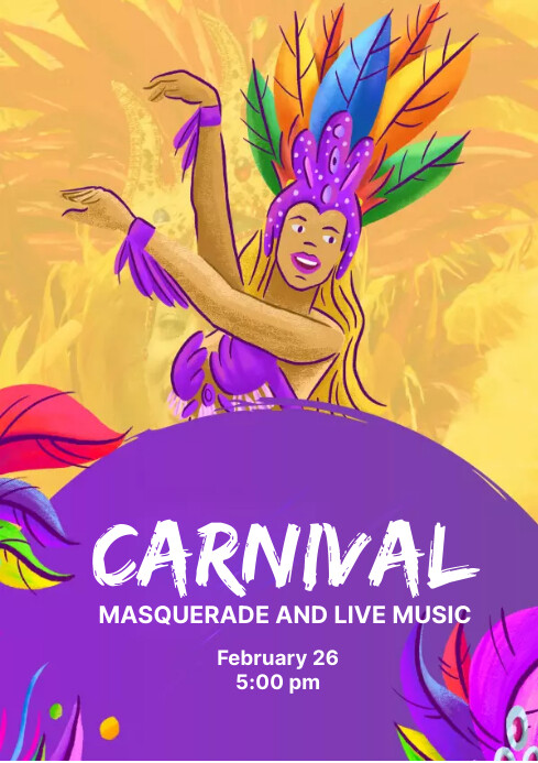 Rio Carnival Template | PosterMyWall