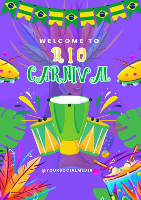 Rio Carnival Event Template | PosterMyWall