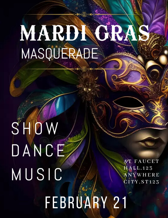 Rio Carnival flyer Template | PosterMyWall