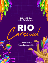 RIO CARNIVAL FLYER Template | PosterMyWall