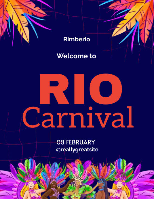 Rio Carnival Flyer Template | PosterMyWall