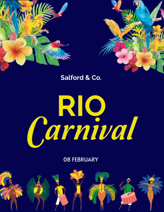 Rio Carnival Flyer Template | PosterMyWall