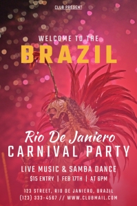 RIO CARNIVAL PARTY Template | PosterMyWall
