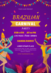 RIO CARNIVAL PARTY Template | PosterMyWall