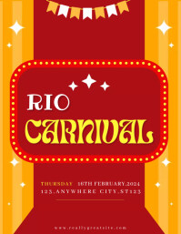 Rio Carnival party Template | PosterMyWall