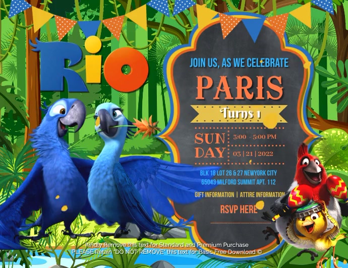 Rio Template | PosterMyWall