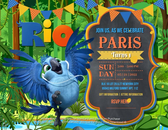 Rio Template | PosterMyWall