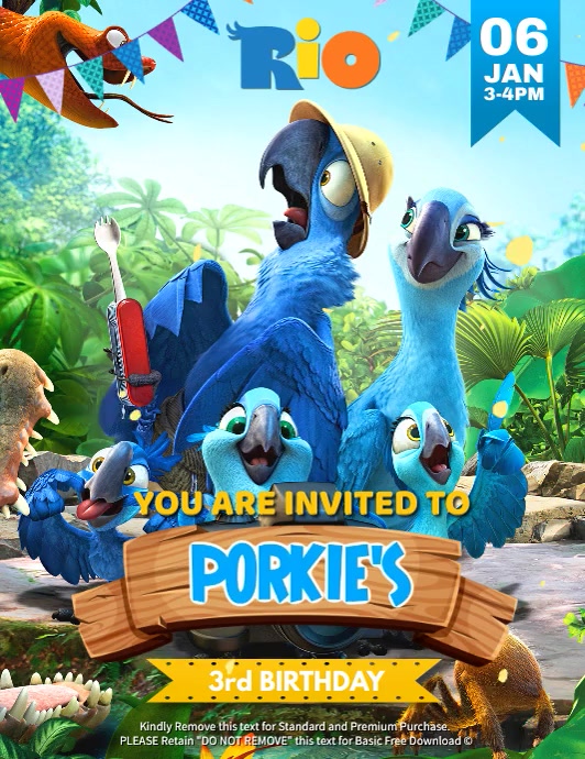 Rio Template | PosterMyWall