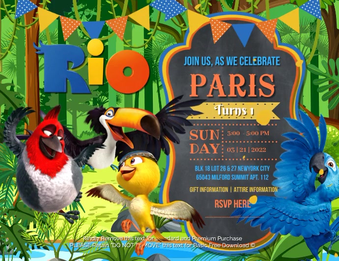 Rio Template | PosterMyWall