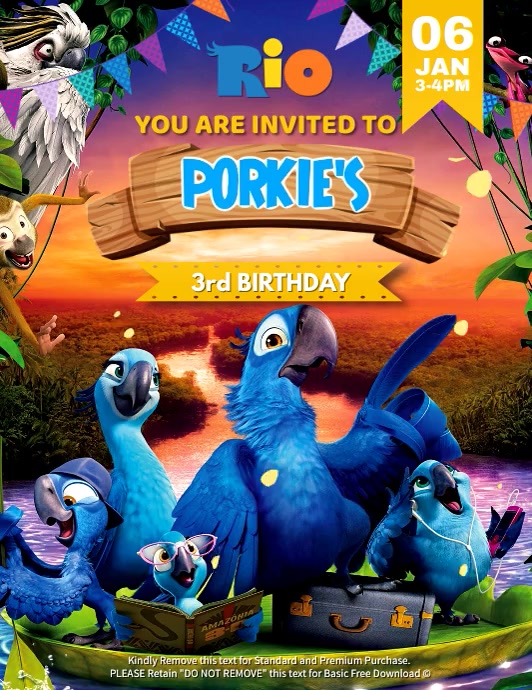 Rio Template | PosterMyWall