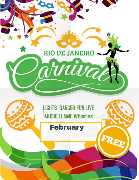 Rio Rio De Janeiro party Template | PosterMyWall