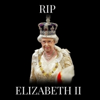 Queen Elizabeth ii dies at 96 funeral instagr Template | PosterMyWall