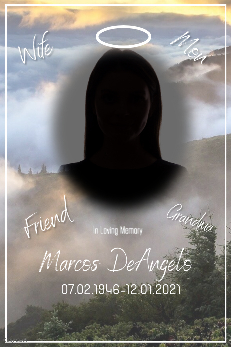 Copy of RIP Funeral Announcement Poster-Woman | PosterMyWall