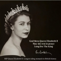 RIP Queen Elizabeth II Template | PosterMyWall