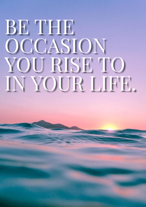 Copy of RISE AND LIFE QUOTE TEMPLATE | PosterMyWall