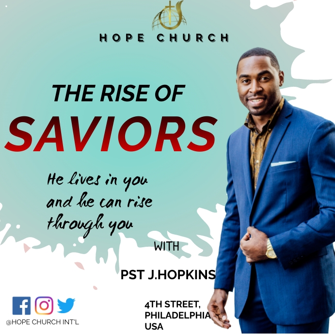 Modèle RISE OF A SAVIOUR | PosterMyWall