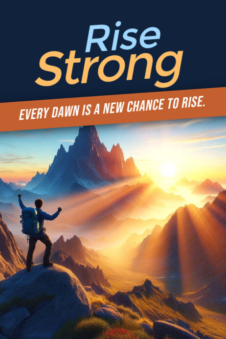 Copy of Rise strong | PosterMyWall