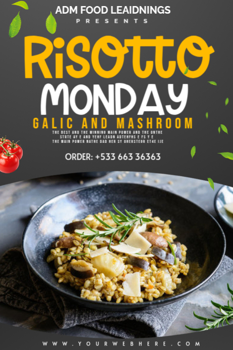 Copy of risotto design | PosterMyWall