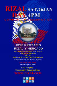 Jose Rizal Day Poster Design Template | PosterMyWall
