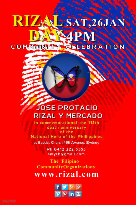 rizal day7 Template | PosterMyWall