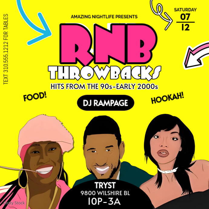 RNB Celeb Flyertoon Hyper Yellow Template | PosterMyWall
