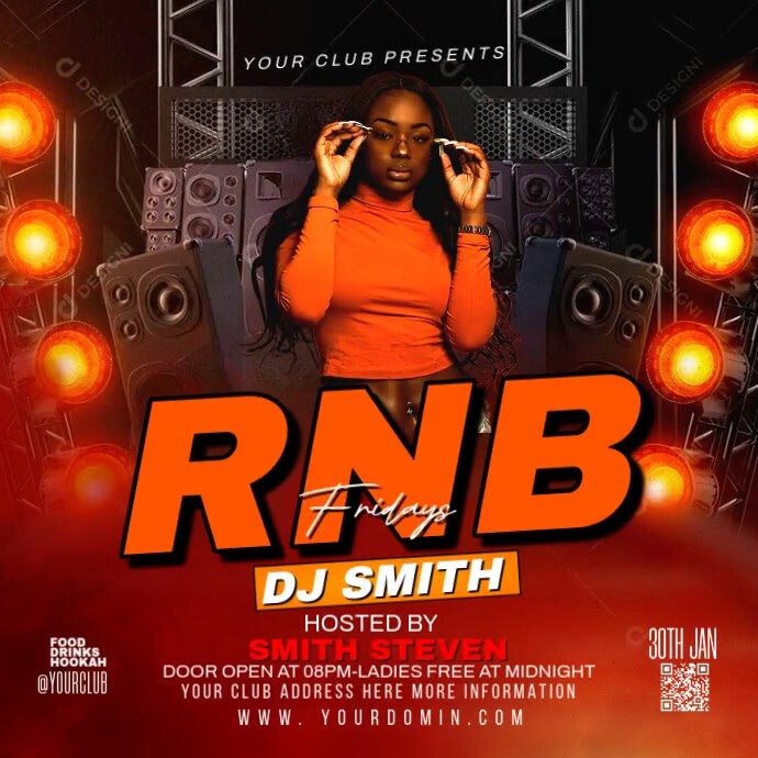 Plantilla de RNB FRIDAY | PosterMyWall