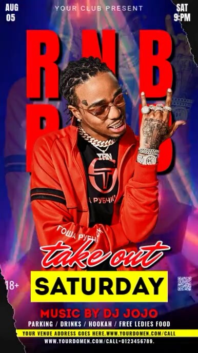 Plantilla de RNB NIGHT PARTY | PosterMyWall
