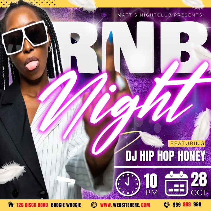 RNB Night Poster Template | PosterMyWall