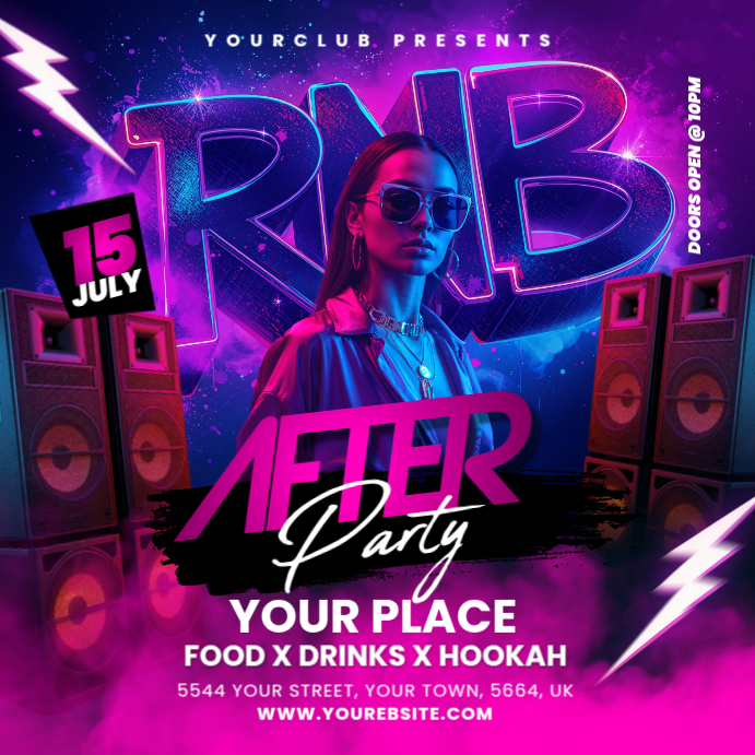 Plantilla de rnb party flyer | PosterMyWall