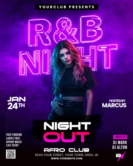 Rnb Party Flyer Template | PosterMyWall