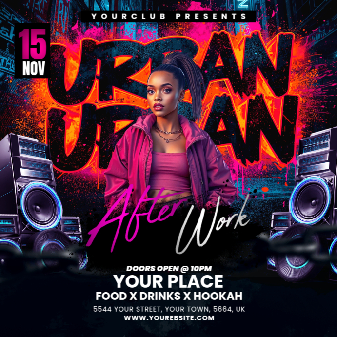 RnB party flyer Template | PosterMyWall