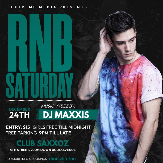 RNB Saturday Template | PosterMyWall