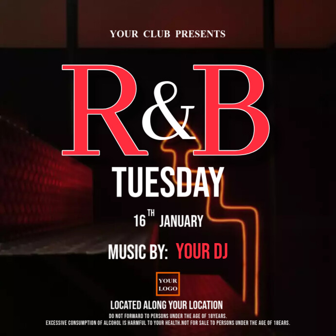 RnB Tuesday Poster Template | PosterMyWall