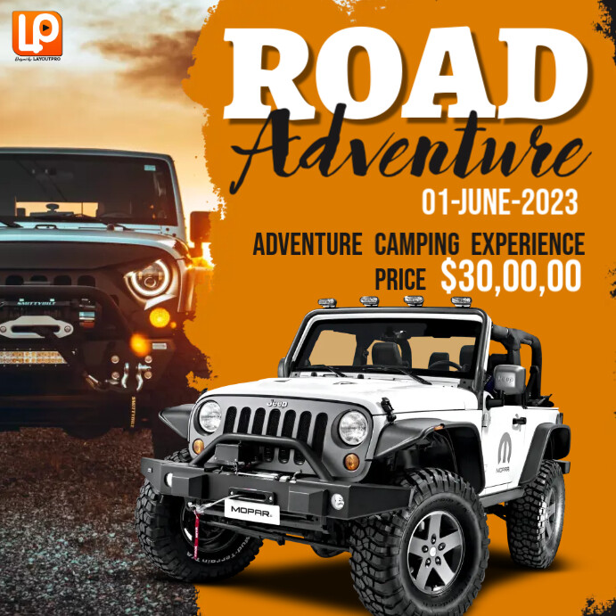 Road adventure Flyer Template | PosterMyWall