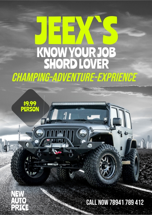 Road Adventure Flyer Template | PosterMyWall