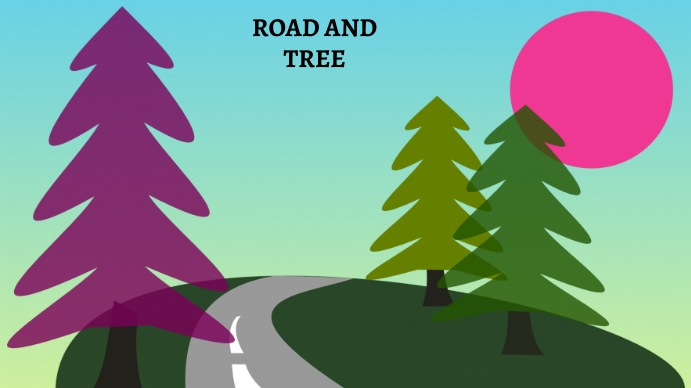 ROAD AND TREE Template | PosterMyWall