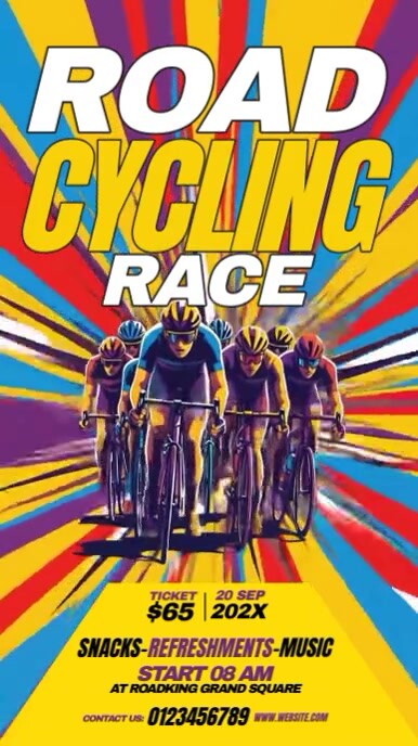 Road Cycling Race Template | PosterMyWall