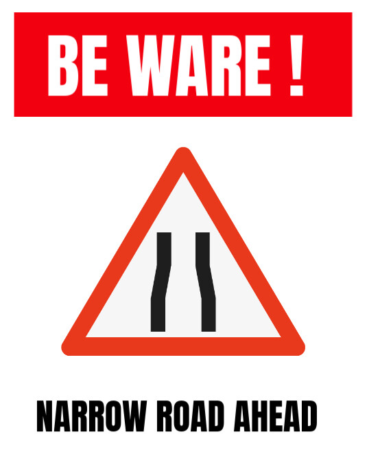 Road Sign Flyer Template | PosterMyWall