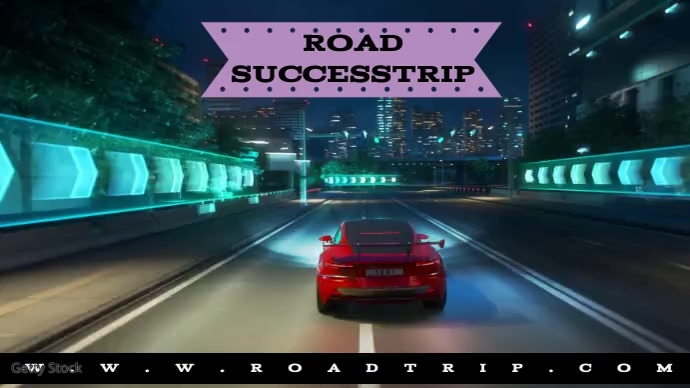 Copy of Road trip to success | PosterMyWall