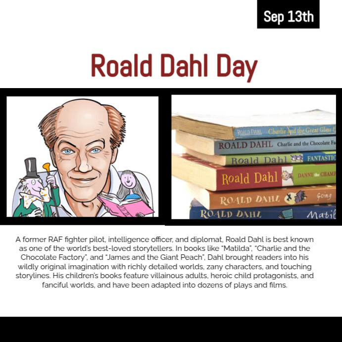 roald dahl day Template | PosterMyWall